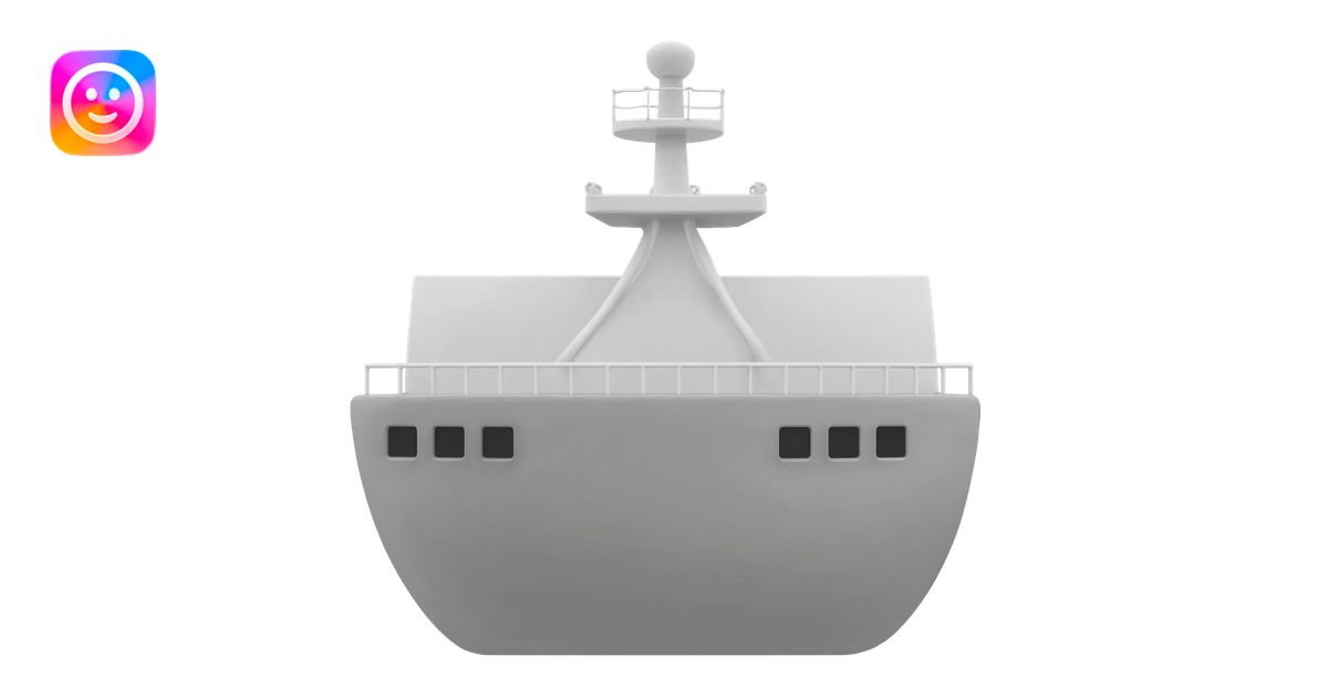 bulk carrier monochromatic emoji | AI Emoji Generator