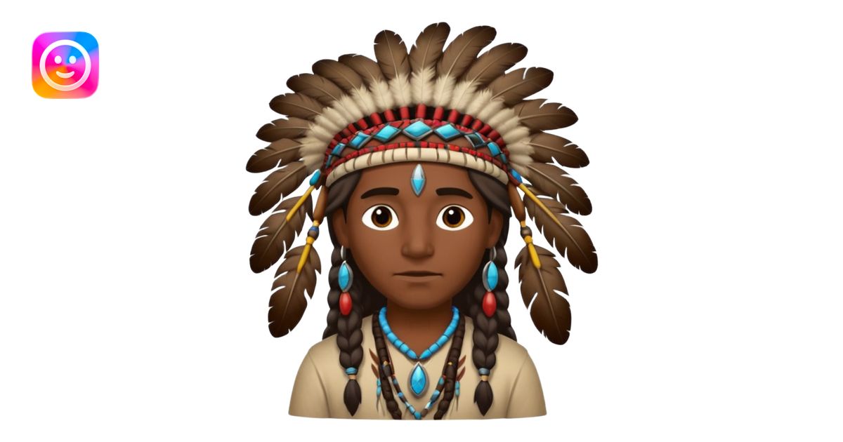 native american emoji | AI Emoji Generator