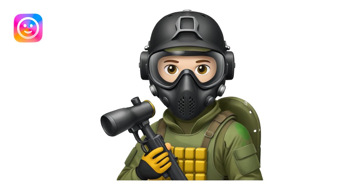 paintball player emoji | AI Emoji Generator