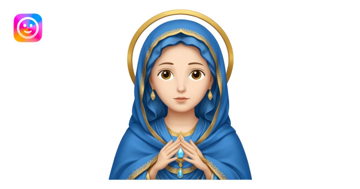 Virgen Maria emoji | AI Emoji Generator