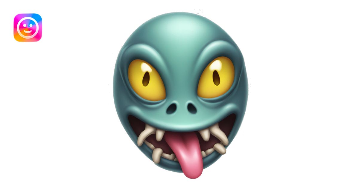 Alien sticking tongue out emoji | AI Emoji Generator