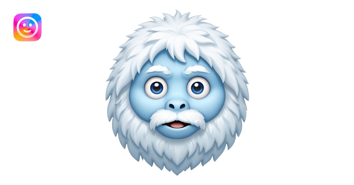Snow yeti emoji | AI Emoji Generator