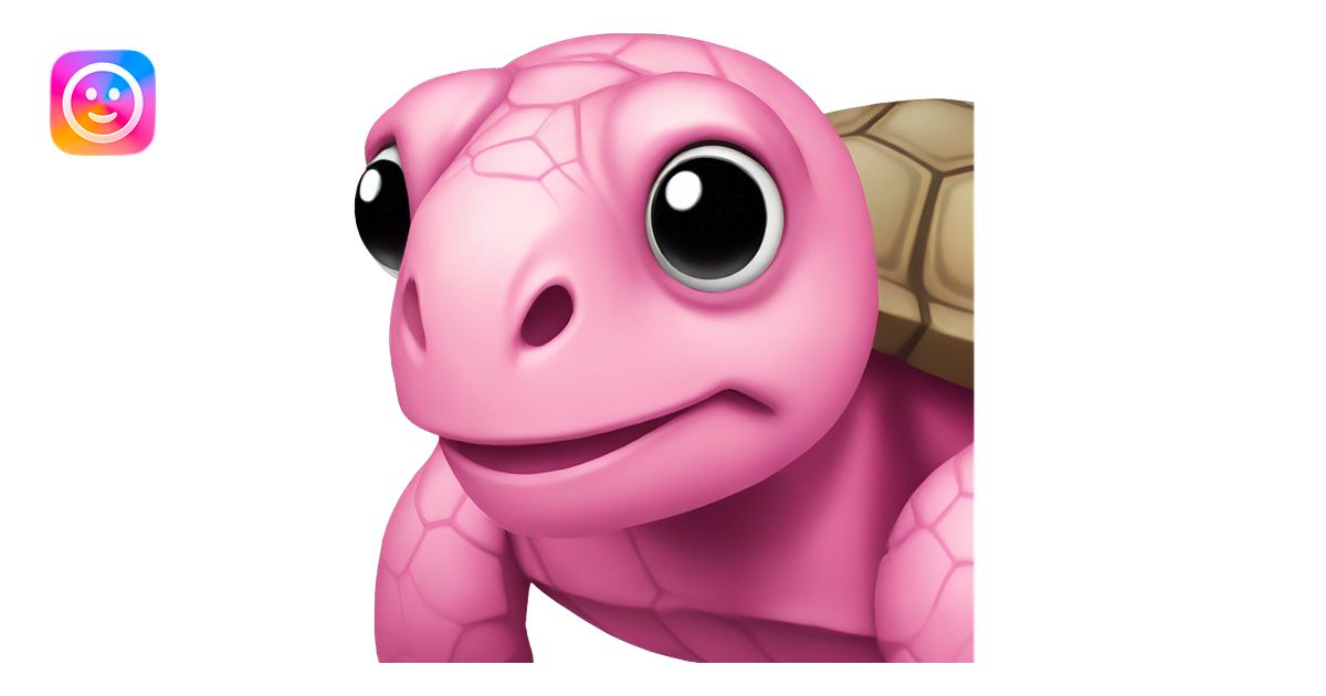 a pink turtle emoji | AI Emoji Generator