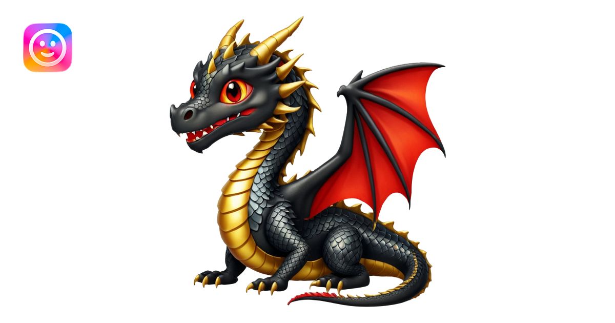 The image depicts a dragon resembling the dragon symbol from ancient ...
