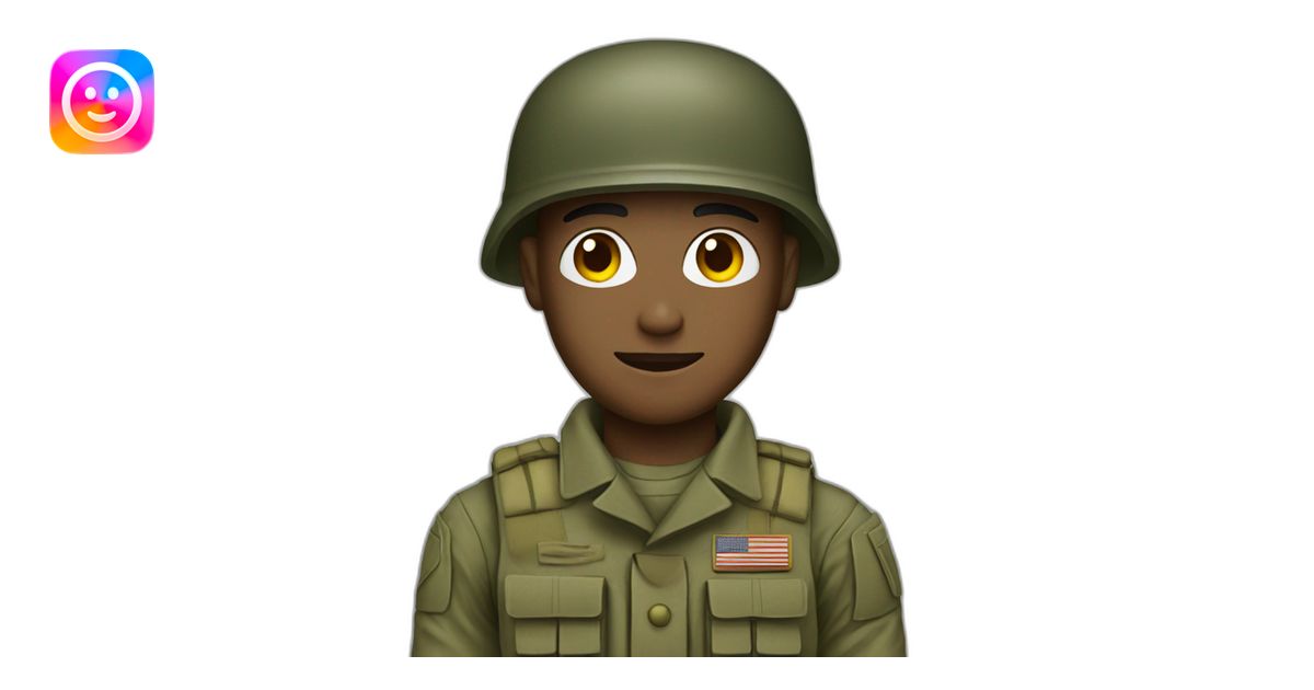 Military soldier emoji | AI Emoji Generator