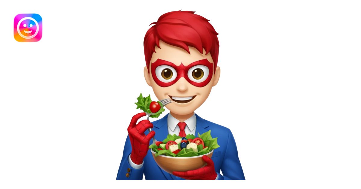 emoji de spiderman comiendo sano emoji | AI Emoji Generator