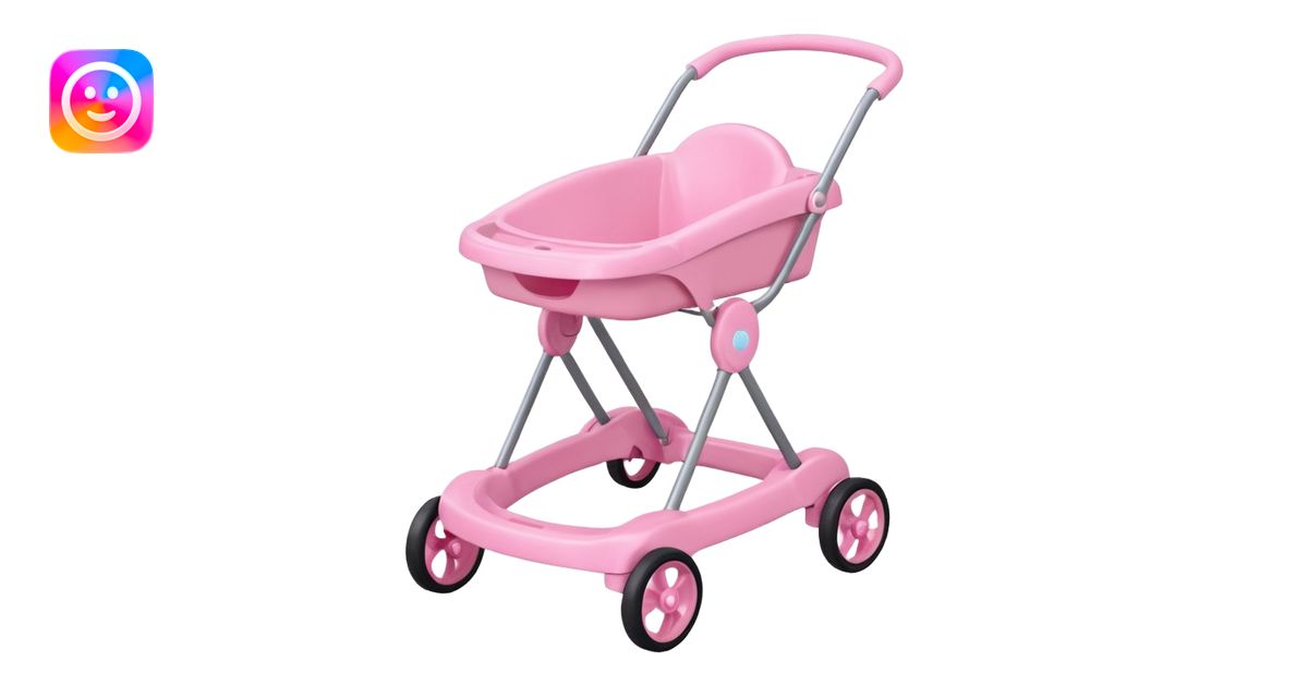 pink baby walker emoji | AI Emoji Generator