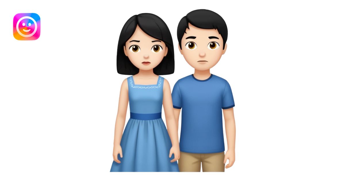 girl black hair ignore boy emoji | AI Emoji Generator