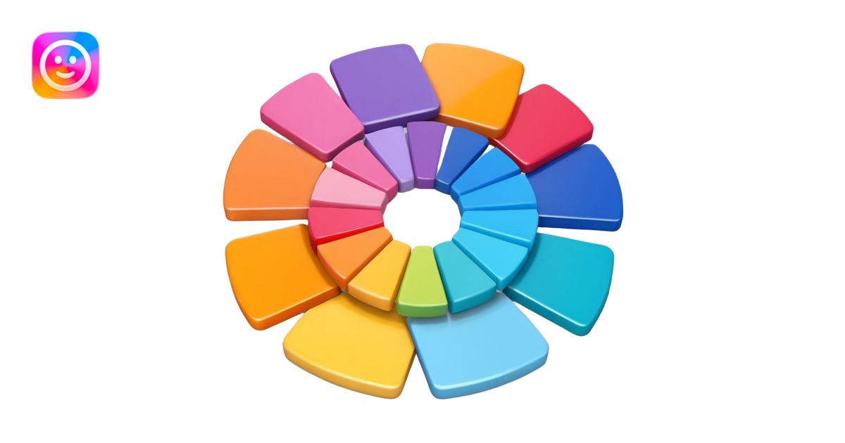 3D pantone colour spread emoji | AI Emoji Generator