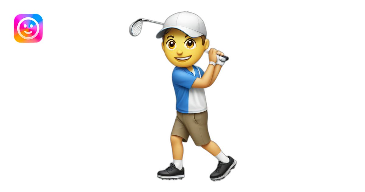 Adrian golfer emoji | AI Emoji Generator