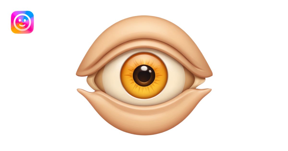 One eye half closed and another eye open emoji emoji | AI Emoji Generator