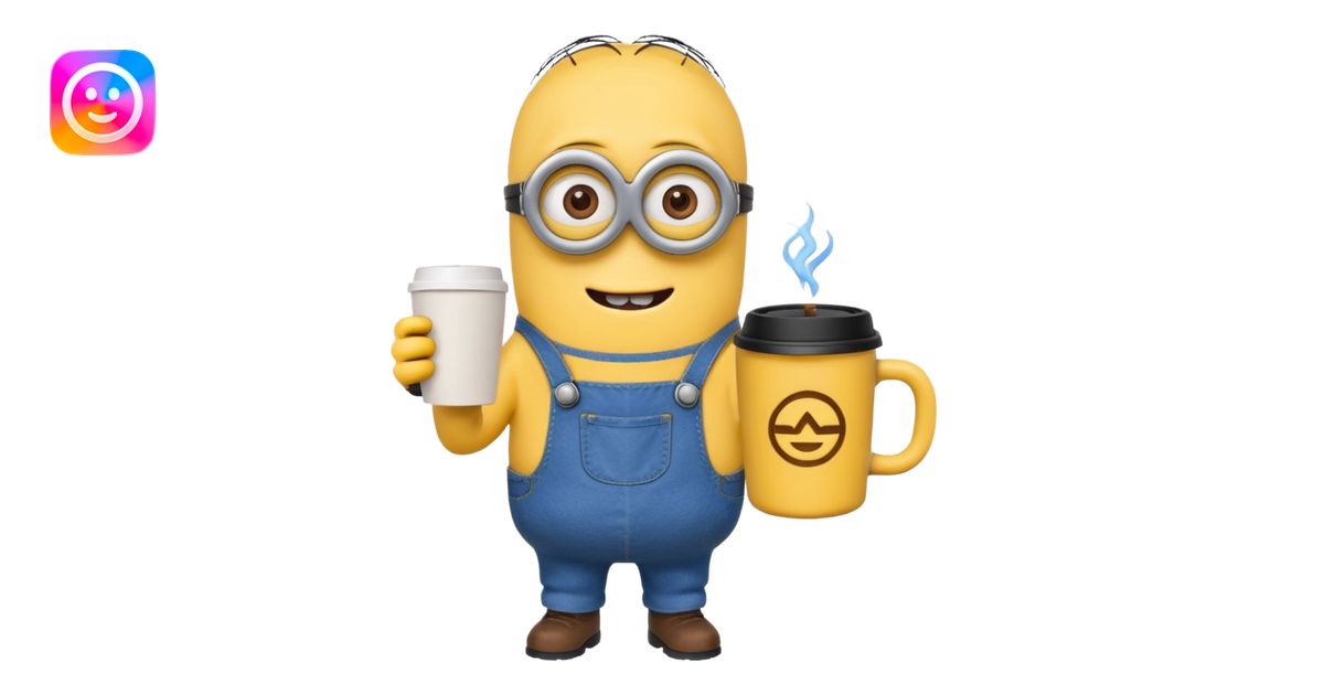 minion holding coffee emoji | AI Emoji Generator