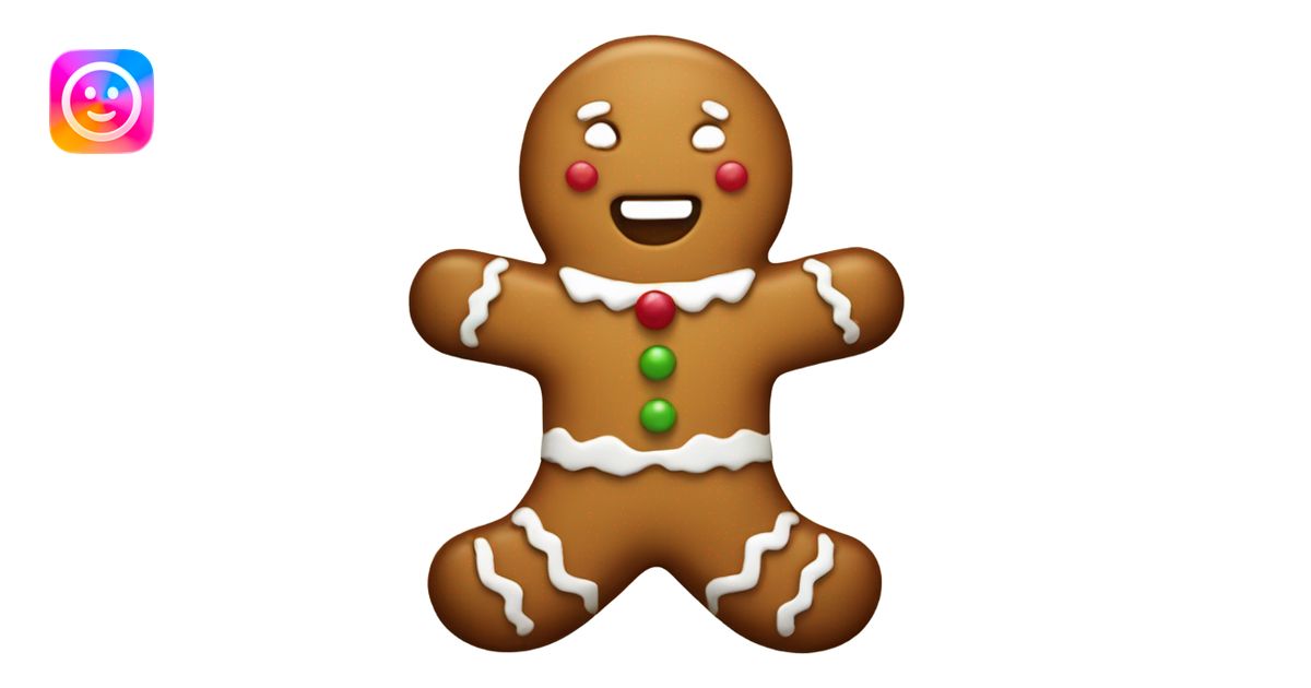 a gingerbread man with a big gyatt emoji | AI Emoji Generator