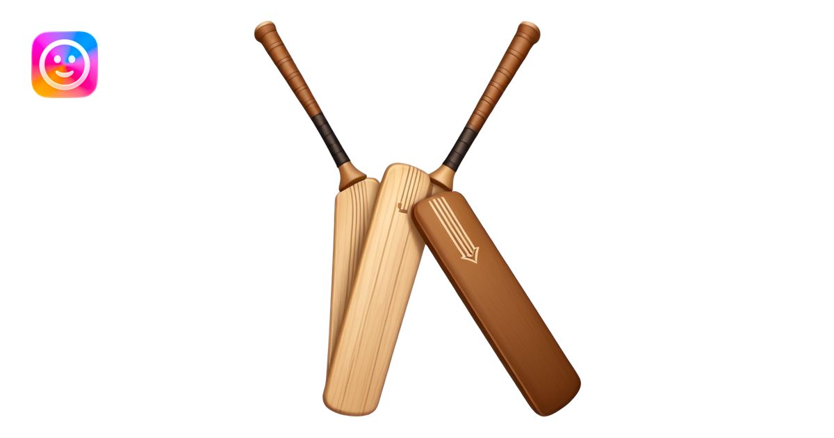 I need a cricket bat as emoji which I can paste with text emoji | AI ...