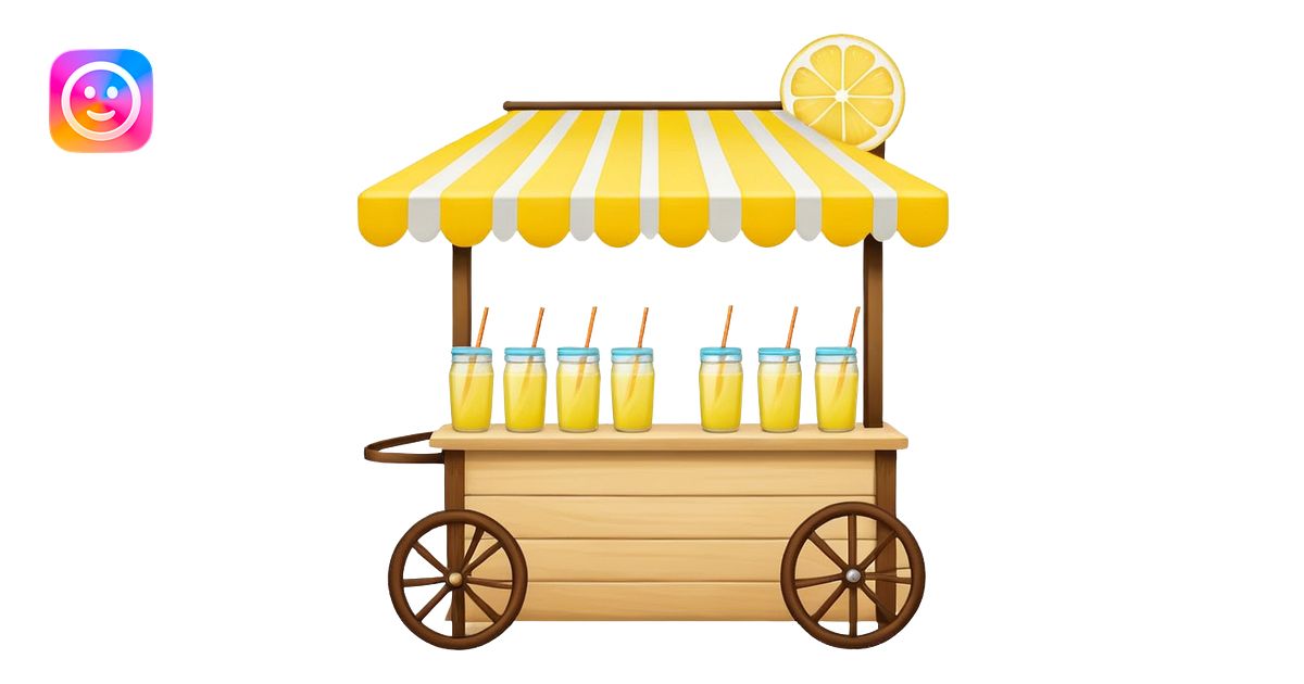 basic lemonade stall emoji | AI Emoji Generator