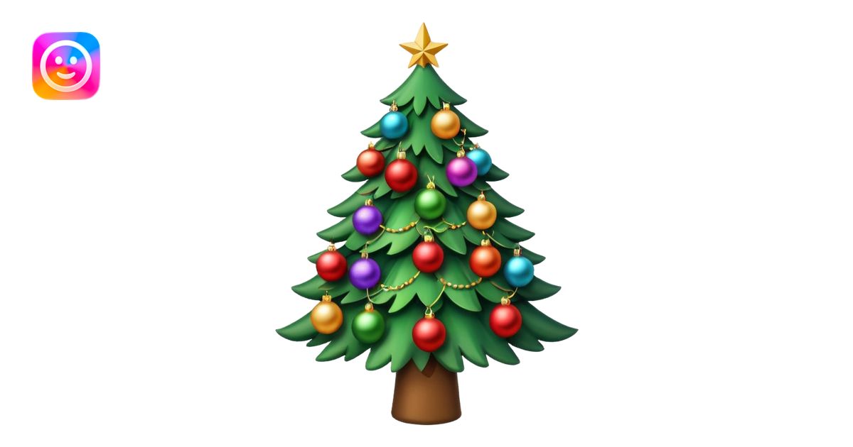 Christmas tree emoji | AI Emoji Generator