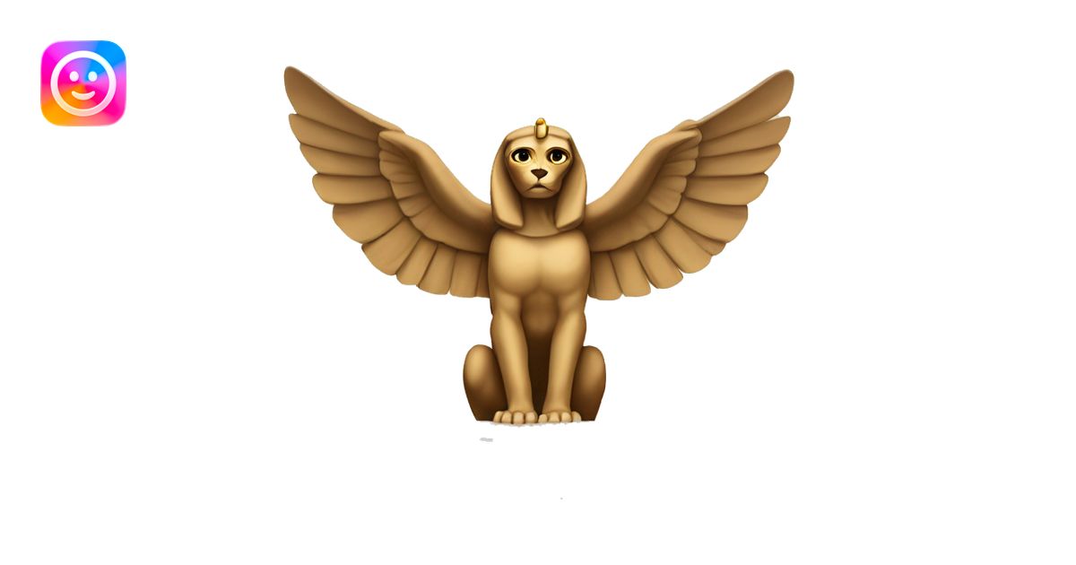 Sphinx volando emoji | AI Emoji Generator