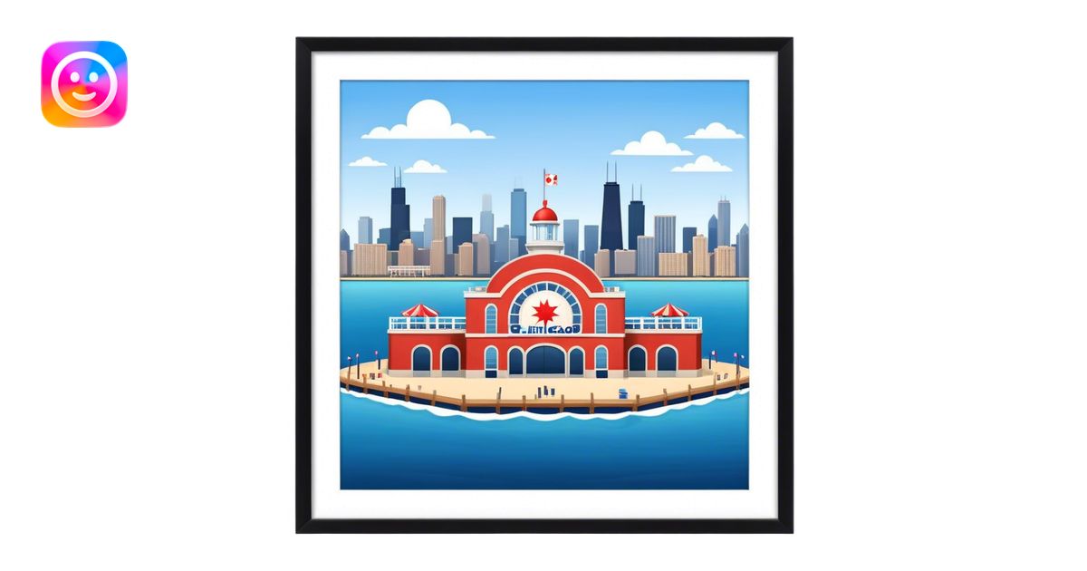 Chicago Navy Pier emoji | AI Emoji Generator