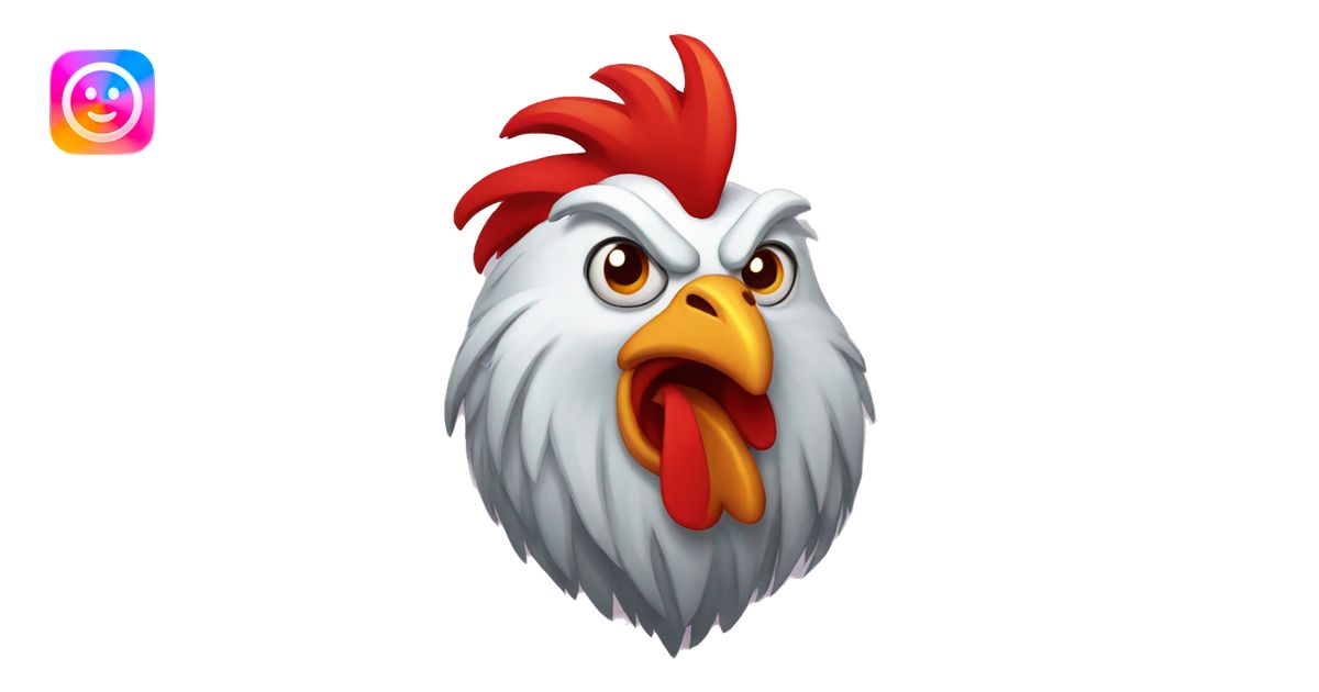 evil rooster emoji | AI Emoji Generator