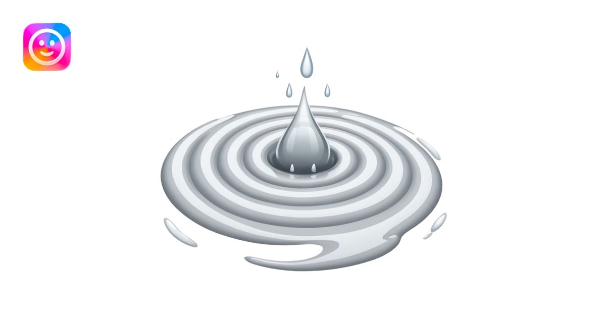 a puddle of white and grey liquid emoji | AI Emoji Generator