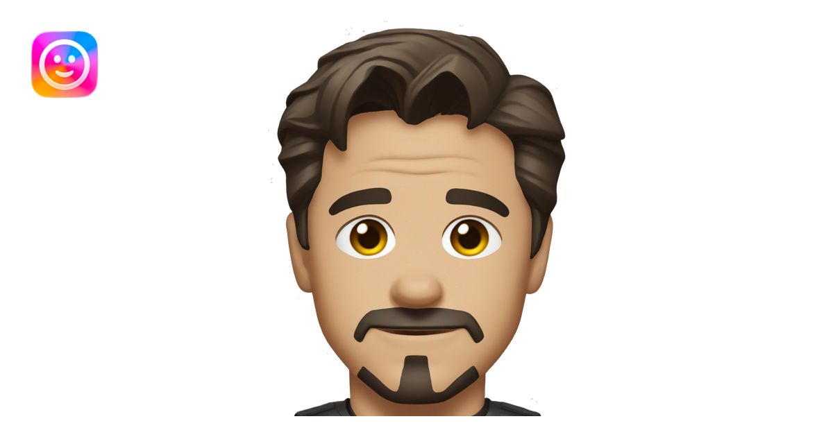 Tony Stark emoji | AI Emoji Generator
