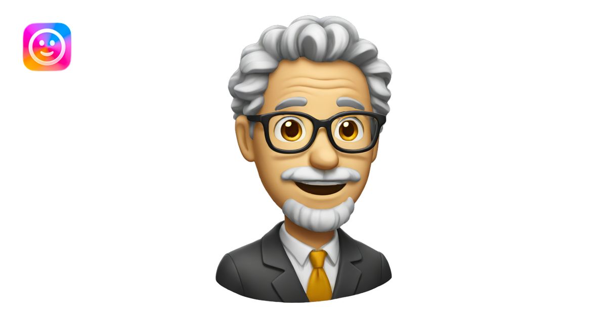 silly professor emoji | AI Emoji Generator
