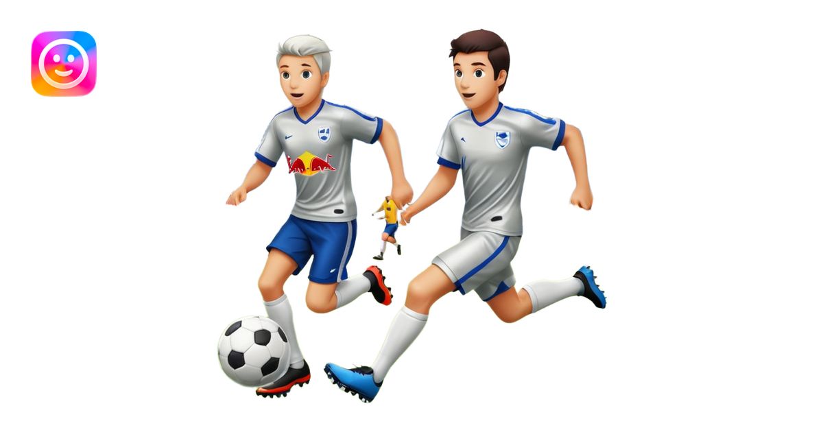Red bull energy drink imogi for soccer players playing soccer emoji ...