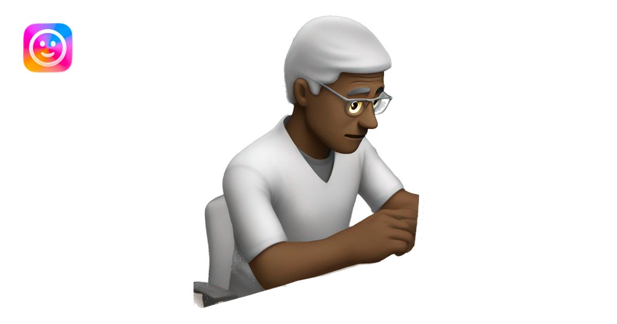 man programming late emoji | AI Emoji Generator