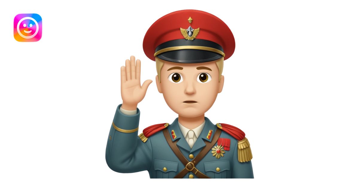 an ancient roman republic soldier doing a WW2 german salute emoji | AI ...