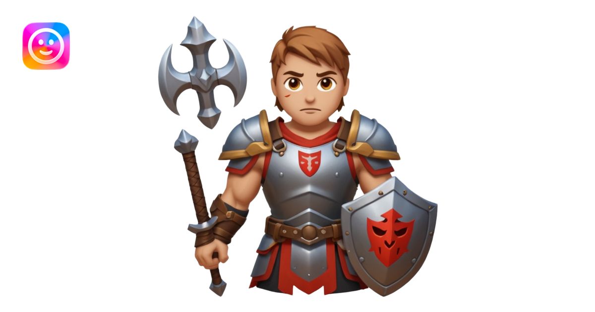 An emoji representing the "ironman challenge" for an Albion Online ...