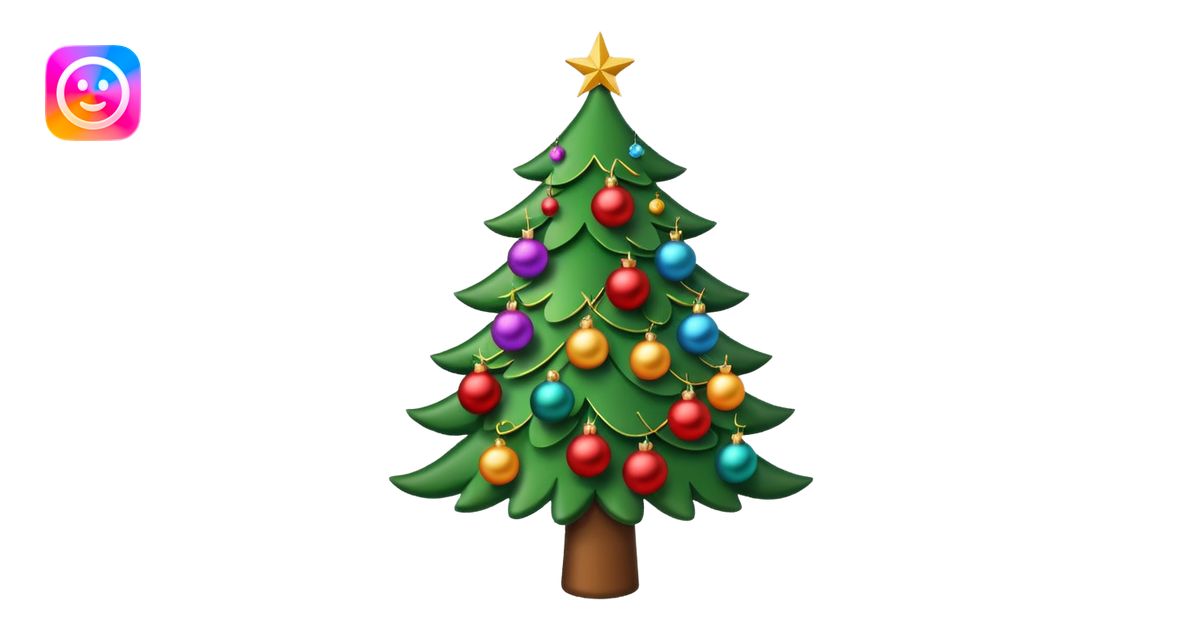 Christmas tree emoji | AI Emoji Generator