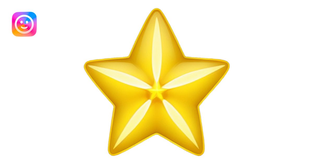 Yellow star emoji | AI Emoji Generator