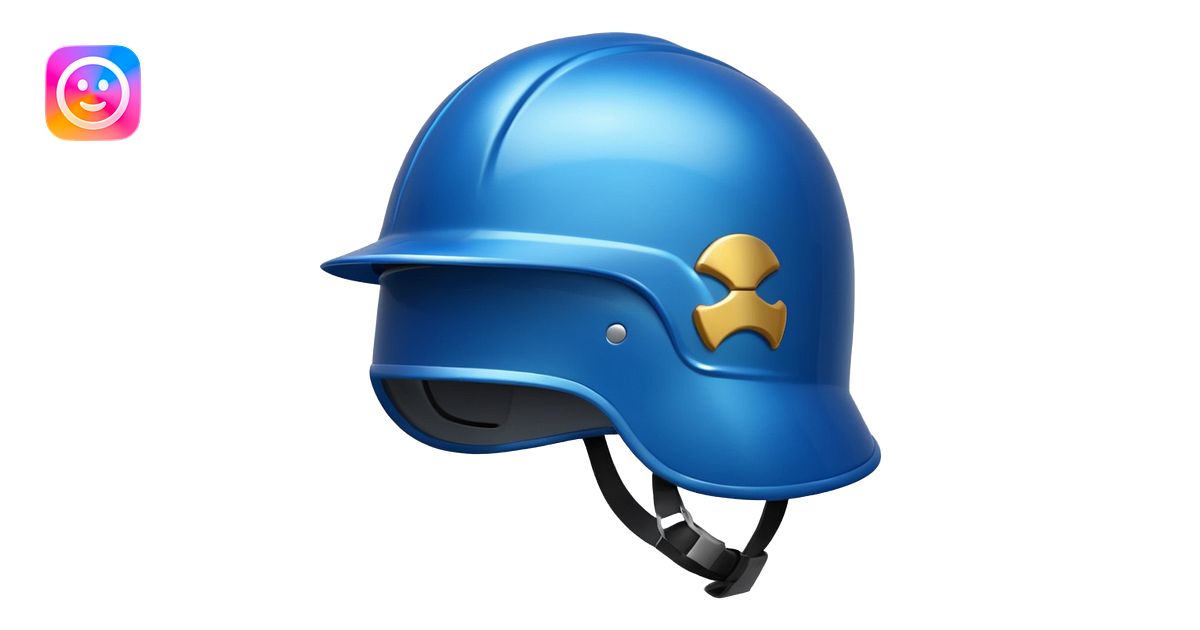 blue helmet emoji | AI Emoji Generator