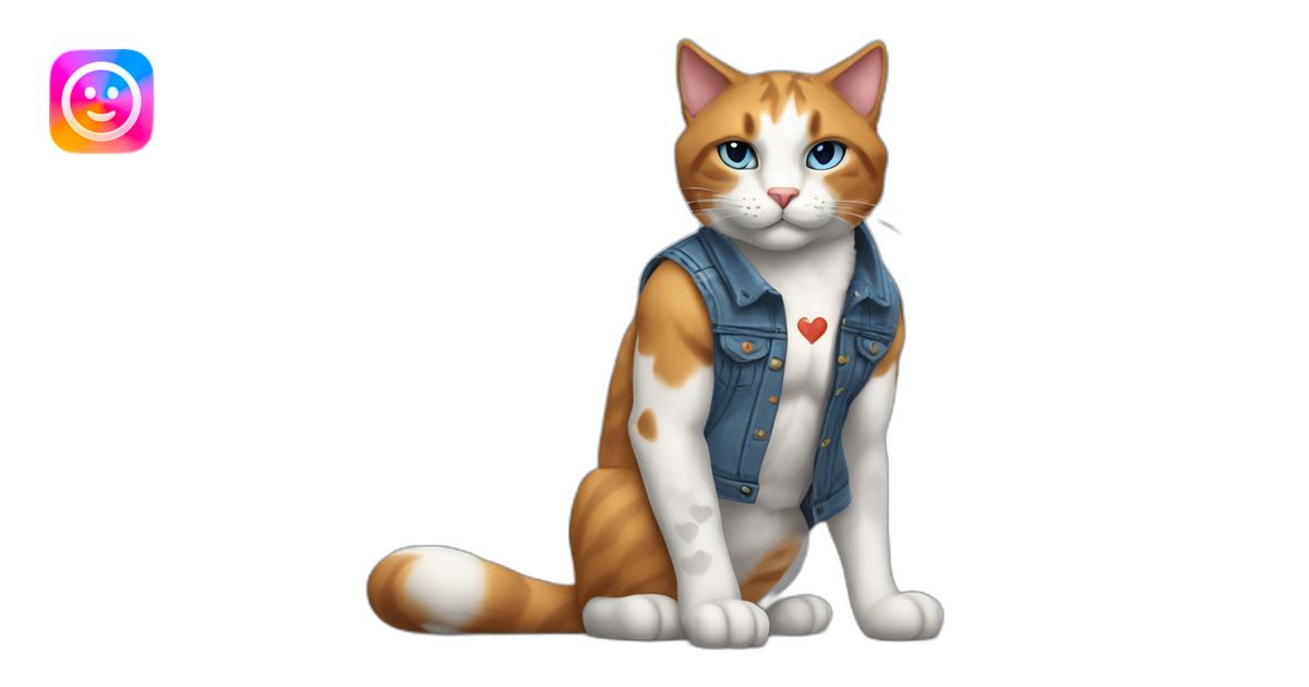 Meowscles is a muscular and humanoid calico cat in blue jeans. He has a ...