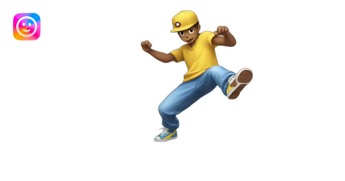 breakdancing pokemon emoji | AI Emoji Generator