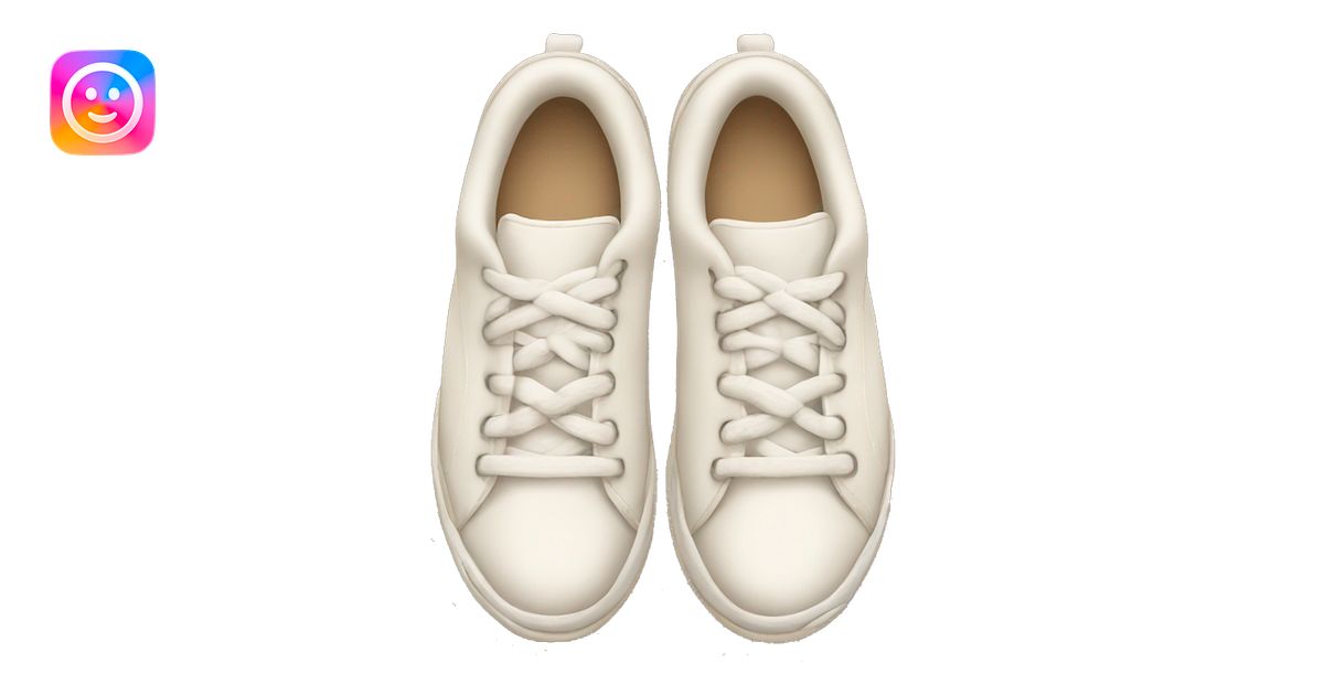 chunky white and beige tennis shoes emoji | AI Emoji Generator