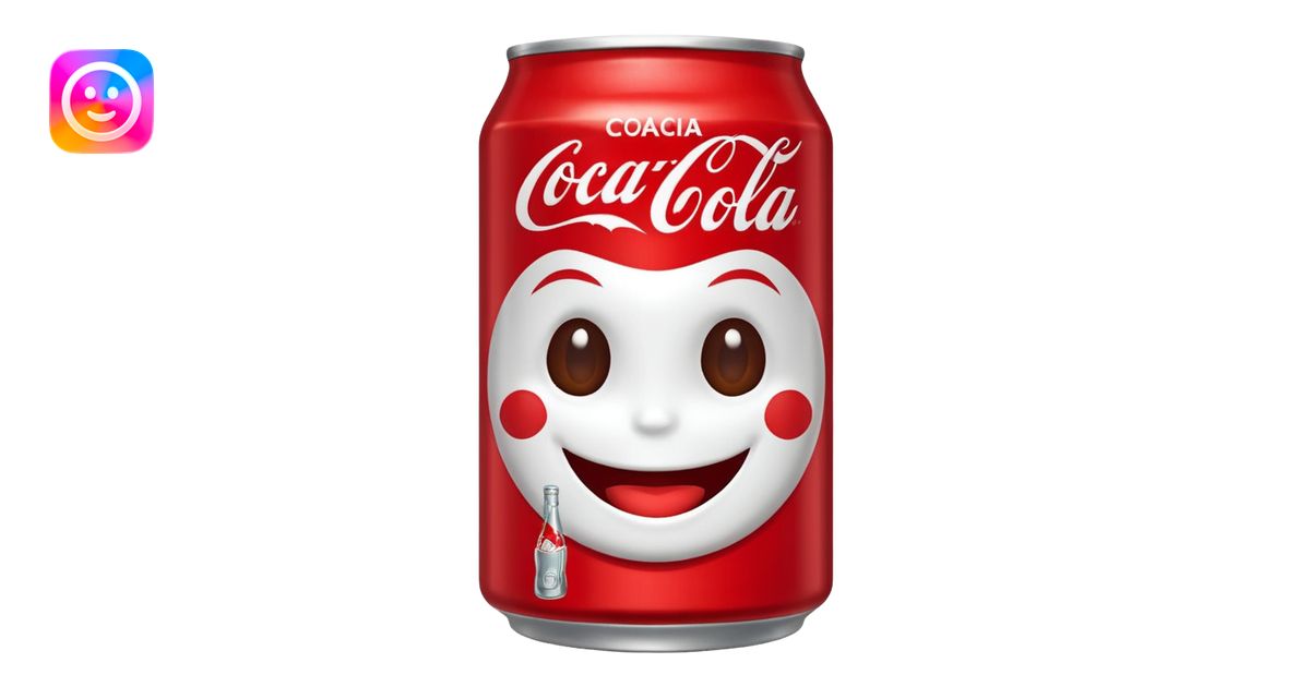 Coca-Cola con cara emoji | AI Emoji Generator