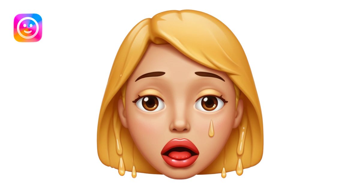 Anguished face while mouth watering emoji | AI Emoji Generator