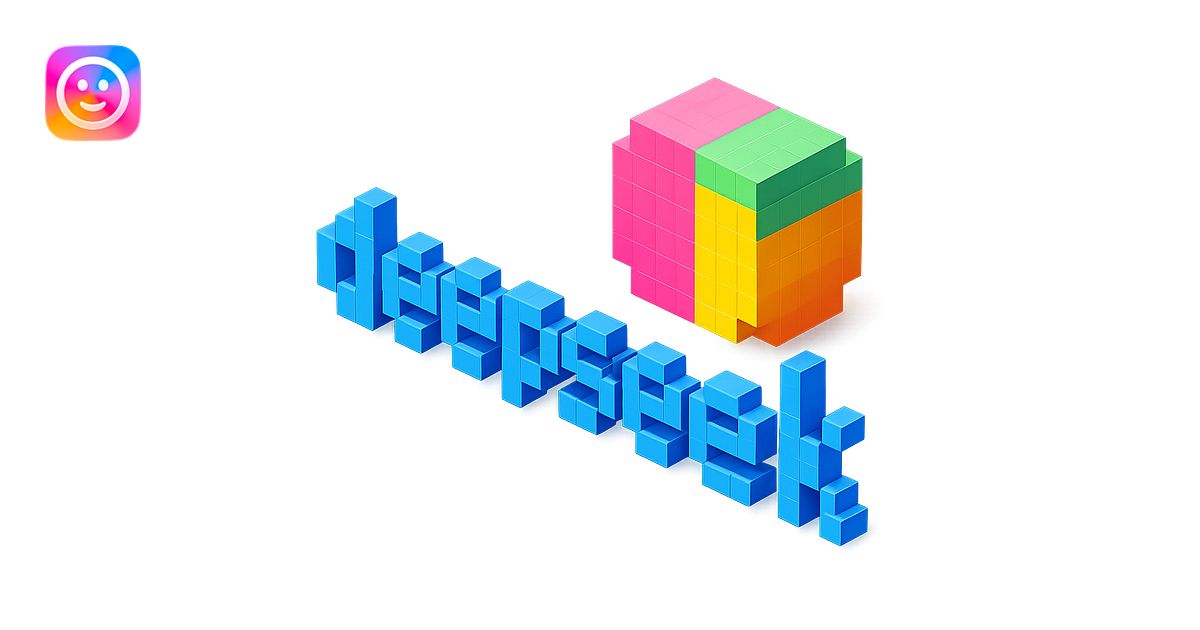 deepseek (the open-source LLM), 3D illustration | AI Emoji Generator