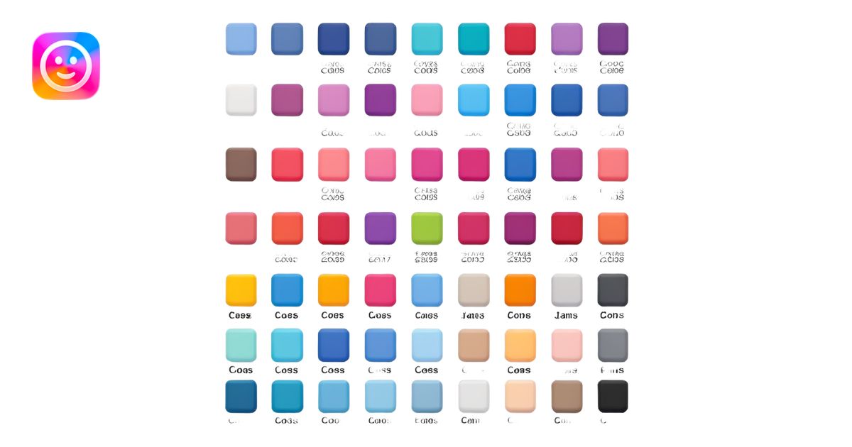 pantone color palete sample emoji | AI Emoji Generator