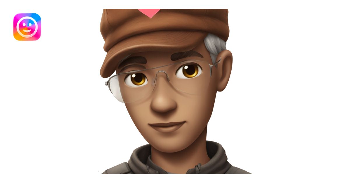 lonely boy with heart emoji | AI Emoji Generator