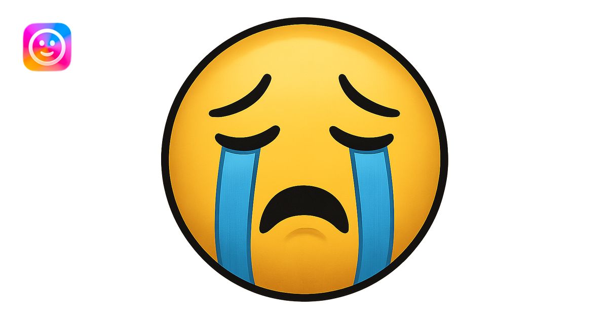 crying face emoji image | AI Emoji Generator