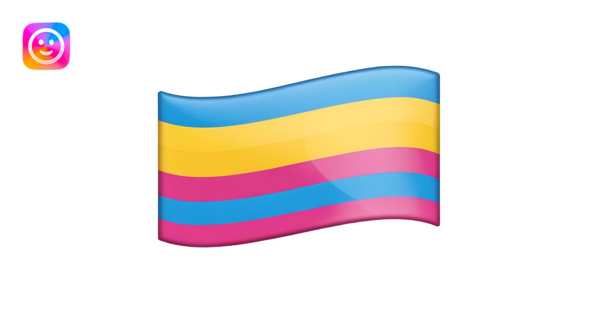 Pansexual flag emoji | AI Emoji Generator
