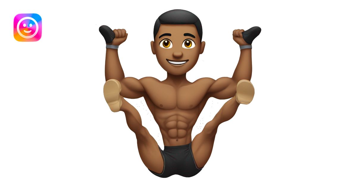muscular athlete doing handstand emoji | AI Emoji Generator