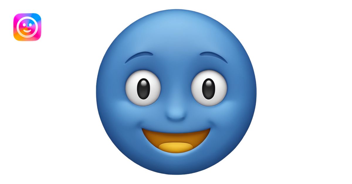 make me emoji for my linux start menu i want it blue and take the whole ...