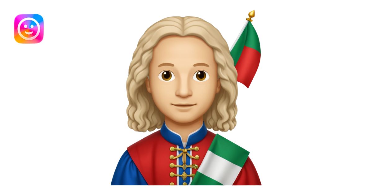 antonio vivaldi italian flag emoji | AI Emoji Generator