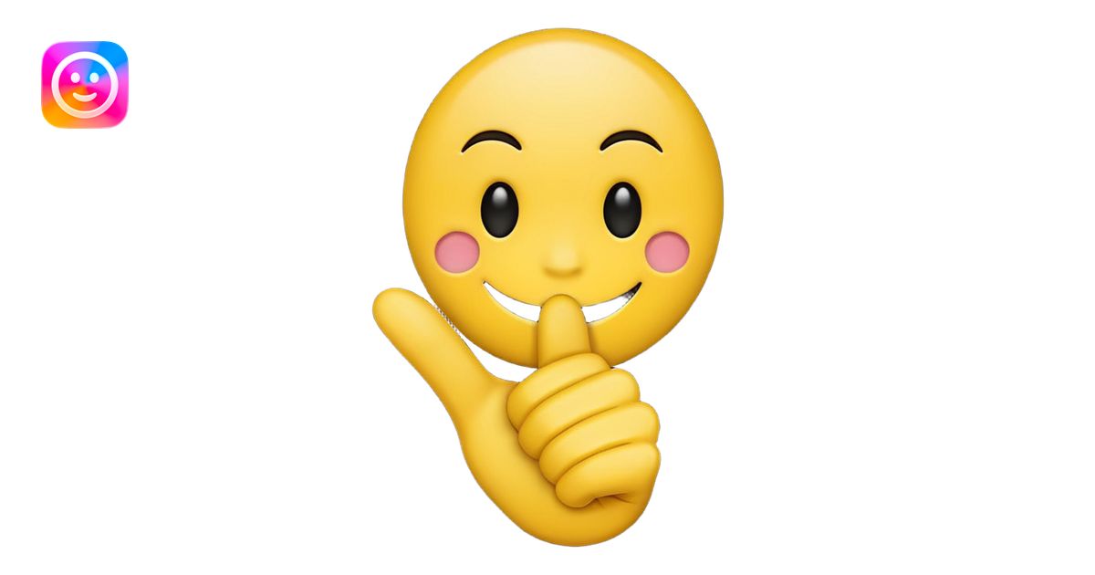 Smile face emoji with middle finger emoji | AI Emoji Generator