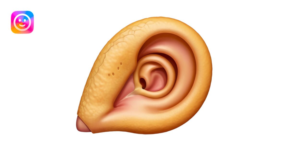 Left Human's ear emoji | AI Emoji Generator