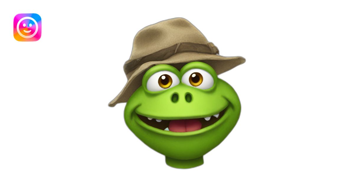 Kermit-wendigo emoji | AI Emoji Generator