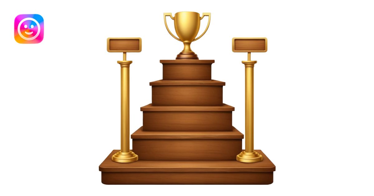 winner's podium emoji | AI Emoji Generator